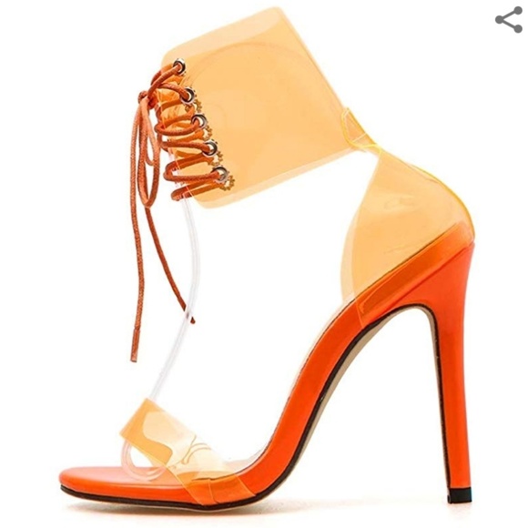 Shoes | Open Toed High Heel Women Transparent Sandals | Poshmark